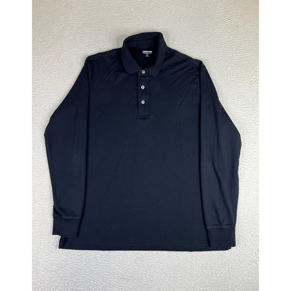 Lands' End | Shirts | Lands End Polo Shirt Mens Lt Blue Traditional Fit ...